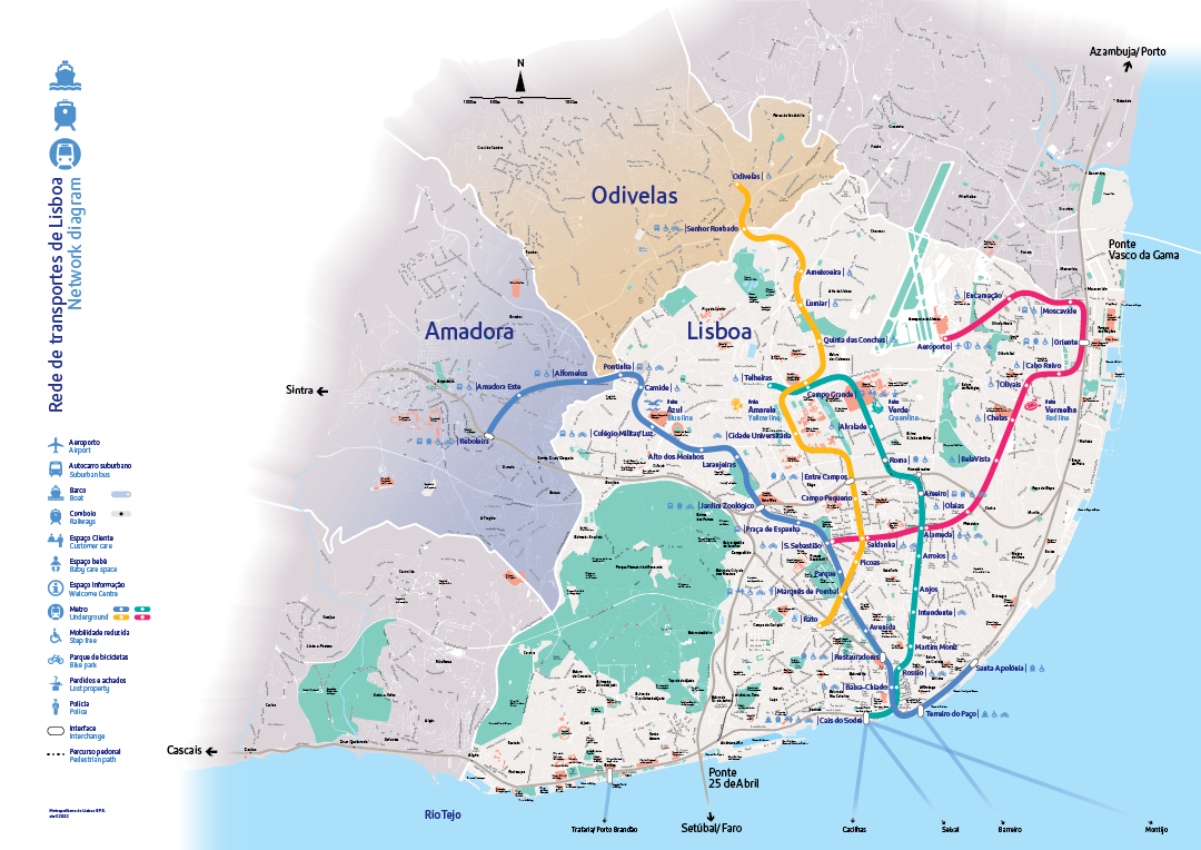 Diagrams and maps - Metropolitano de Lisboa, EPE - English