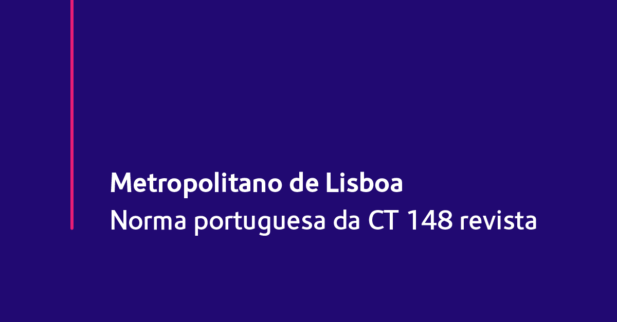 Norma portuguesa da CT 148 revista