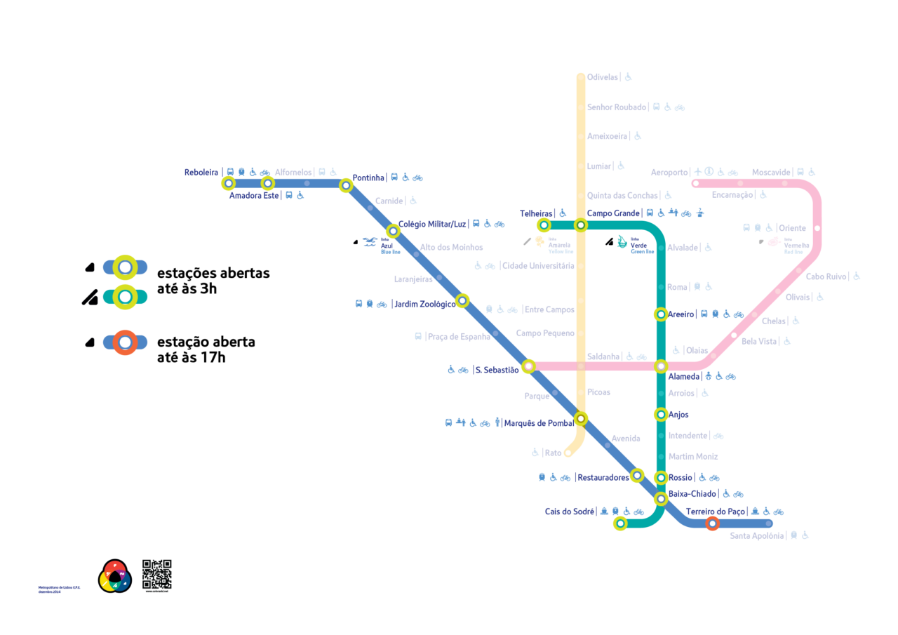 Noite da Passagem do ano | Prolongamento de serviço nas linhas Azul e ...